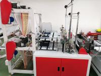 China Double layer 4 line plastic bag machine automatic t shirt bag making machine for sale