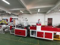 China Double layer 4 line plastic bag machine automatic t shirt bag making machine for sale