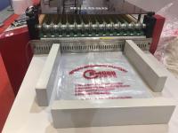 China Heavy duty Turkish Technology non stretch  plastic T-shirt shopping bag making machine THICK flat garbage bag nice design for sale