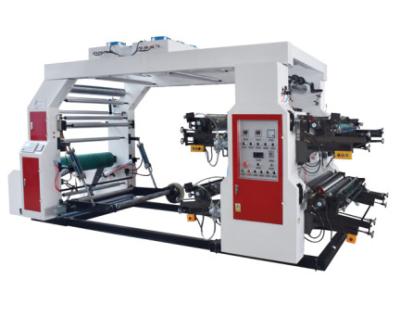 China High Speed 4 Four-Color Logo label Paper roll BOPP OPP HDPE LDPE Nylon Biodegradable plastic film Flexography Printing Machine for sale
