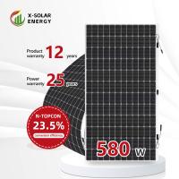 China X-Solar 580W Flexible Solar Panel 23.8% Efficiency BIPV Module 2260×1219×3mm Lightweight Photovoltaic for sale