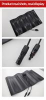 China BIPV Flexible Solar Panel 100W Curved Roof Compatible Peel Stick Plug Installation No Brackets for sale