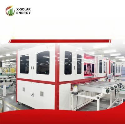 China Three-in-One Flexible Solar Panel Production Line with 2-6mm Adjustable String Spacing and 16s Cycle Time for sale