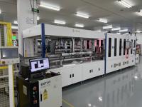 China Auto Infrared Solar Panel Welding Machine 6800 pcs/hour Capacity for 166-210mm Cells for sale