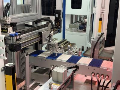 China Flexible 166-210mm Multi-Busbar PV String Welding Machine with 6800 pcs/hour Capacity and 10-20BB Compatibility for sale