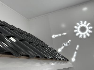 China XSDCM-50-H Curved BIPV Solar Roof Tiles - 685x420mm TOPCon Modules with 2400Pa Snow Load for sale