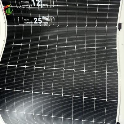 China 580W Flexible Monocrystalline Solar Panel with 23.8% Efficiency and 9.1kg Weight for BIPV Applications for sale