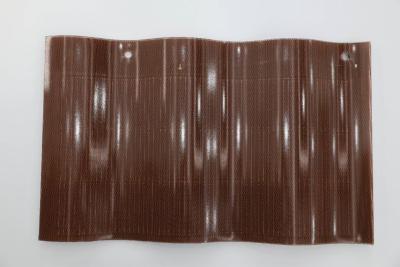 China 50W Orange Solar Panel 685x420mm TOPCon Cell High Efficiency Curved Tile for Decoration for sale