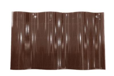 China BIPV Thin Film Curved Solar Roof Tiles 685x420mm 5.5kg Black Golden Red for sale