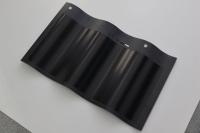 China 50W BIPV Solar Roof Tiles Thin Film Photovoltaic Curved Glass Shingle Panel 685x420mm for sale