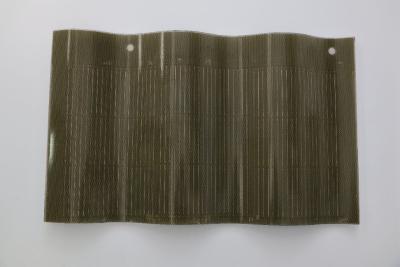 China 50W Curved Solar Panel Roof Tile BIPV Photovoltaic House with TOPCon Cells 685x420mm for sale