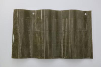 China 50W Curved Solar Panel Tile for Roof TOPCon Cell 685x420mm Building Integrated Photovoltaic for sale