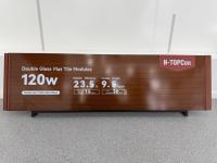 China 120W BIPV Solar Flat Roofing Shingle Glass Panel 1630x440mm TOPCon Photovoltaic Tile for sale