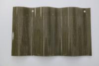 China Upbest BIPV Solar Roof Tile 50W Curved Solar Panel Shingle TOPCon Cell 685x420mm for sale