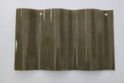 China Upbest BIPV Solar Roof Tile 50W Curved Solar Panel Shingle TOPCon Cell 685x420mm for sale