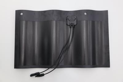 China Hanergy M50 50W Black Glass Solar Tile Panel 1000V 1500V DC for Photovoltaic Roof Tiles for sale