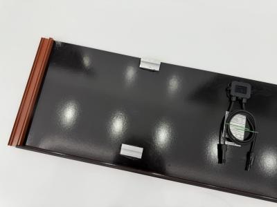 China BIPV Flat Solar Roof Tiles 35W 87W Glass Photovoltaic Tiles 1630x440mm for Building Integration for sale