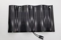 China 50W Curved BIPV Transparent Double Glass Solar Tile 685x420mm for Rooftop for sale