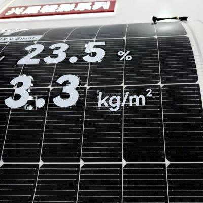 China 580W Flexible Solar Panel 2260x1219x3mm TOPCon Cell BIPV Module for Roof for sale