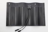 China 50W Single Piece Curved Solar Roof Tiles BIPV with 6.69V Open Circuit Voltage and 2400Pa Snow Load for sale