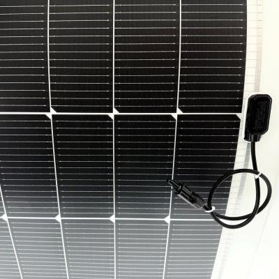 China 580W Flexible Solar Panel 23.8% Efficiency Crystalline Silicon BIPV Module Lightweight 9.1kg for sale