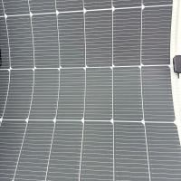 China 580W Flexible Crystalline Silicon Solar Panel BIPV Module 44.19V Optimum Voltage for Roof Installation for sale