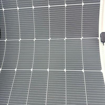 China 580W Flexible Crystalline Silicon Solar Panel BIPV Module 44.19V Optimum Voltage for Roof Installation for sale