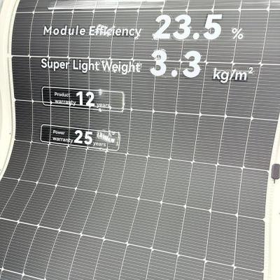 China 580W Transparent Flexible Solar Panel BIPV Module 2260x1219x3mm TOPCon Cell for sale