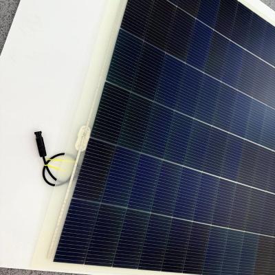China Flexible 520W Black Soft Solar Panel 18 Cell BIPV Module Photovoltaic Panel for Roof for sale