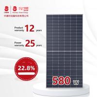 China 580W Dual Glass TOPCon Solar Panel with 22.7% Efficiency and 2278×1134mm Dimensions for Flexible Roof Applications for sale