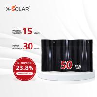 China 50W Curved BIPV Solar Panel Roof Tile - 8.62A Short Circuit Current, 2400Pa Snow Load, CE TUV Certified for sale