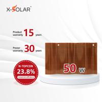 China 50W Curved Solar Roof Tiles Photovoltaic Module High Efficiency 685x420mm TOPCon for sale