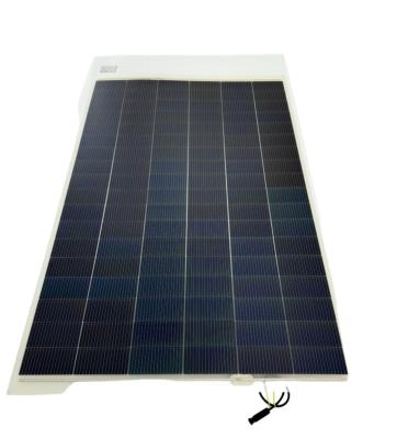 China Petro Gas Station Uses 580W Soft Bendable Flexible Solar Panel Modules for Building Material 3.3kg Per Square Meter Sheet for sale