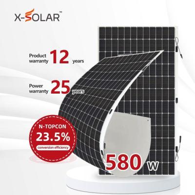 China Glory Solar 400W Semi Flexible Solar Panel TOPCon 144 Cells for RV Marine Yacht Balcony PV Systems for sale