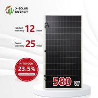 China 580W Flexible Monocrystalline Solar Panel 23% Efficiency TOPCon Cell IP68 Waterproof for Roof for sale