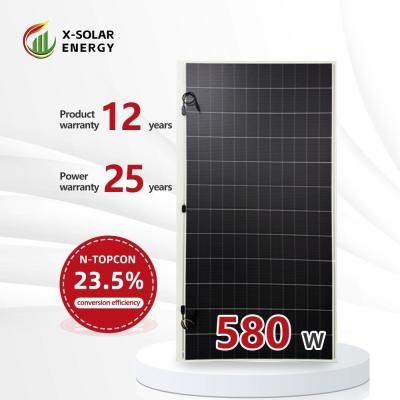 China 580W Flexible Monocrystalline Solar Panel 23% Efficiency TOPCon Cell IP68 Waterproof for Roof for sale