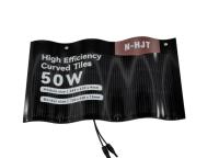 China 50W Curved Solar Tile 685x420x9mm BIPV Roof Panel for Household Solar Power System for sale