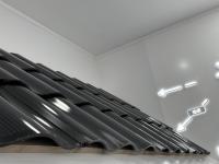 China 50W Curved Tile BIPV Solar Panel Red Photovoltaic Tile 685x420mm CE Certified for sale