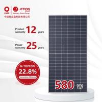 China 580W 12V Monocrystalline Solar Panel with IP68 Junction Box for High Efficiency Power Generation for sale