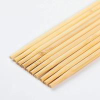 China OEM ODM Round Bamboo Compostable Chopsticks Custom Logo Packing for sale