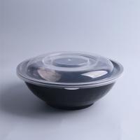 China Custom Printed Take Out Round Plastic Salad Bowl Disposable 750Ml 950 Ml for sale