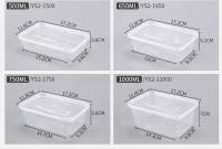 China Transparent Plastic Take Away Box 500 650 750 1000ml，Microwave Food for sale