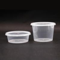 China Custom Logo Disposable PP Plastic Storage Box Clear Soup Cup With Lid for sale