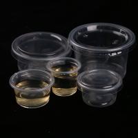 China Mini PP Plastic Disposable Sauce Cup Clear 1oz 3oz 4.5oz for sale