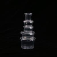 China Plastic Clear Sauce Cup OEM ODM Disposable Black Leak Resistant for Chutney Souffle for sale
