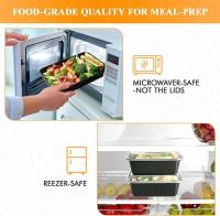 China Microwave Take Out Food Box 2 Compartment Disposable Plastic With Lid for sale