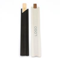 China Natural Bamboo Disposable Chopsticks Custom Printed 23CM for sale