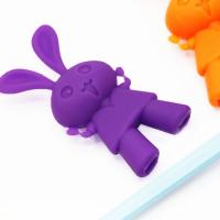 China Cartoon Rabit Shaped Silicone Helper Chopstick Head for Kid Training for sale