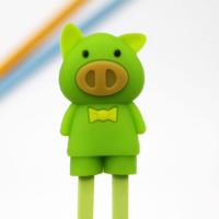 China Silicone Pig Shaped Tableware Helper Chopsticks Holders Chopsticks Head For Kids for sale