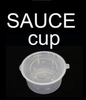 China 1.5Oz PP Plastic Flavoring Container Takeaway Disposable Conjoined Sauce Cup With Lid for sale